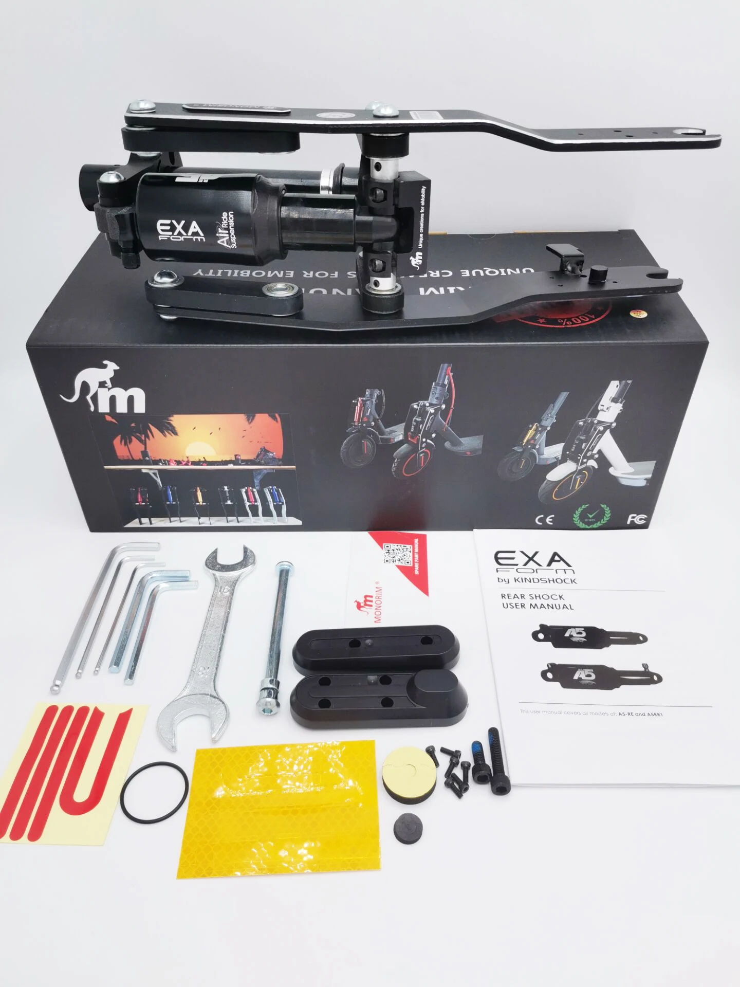 2021 Monorim Mxe Vs Front Air Suspension Upgrade For Ninebot Max G30 ...