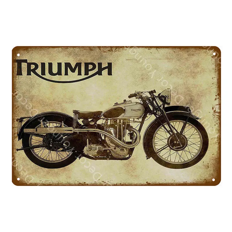 Triumph Motorcycle Posters And Signs