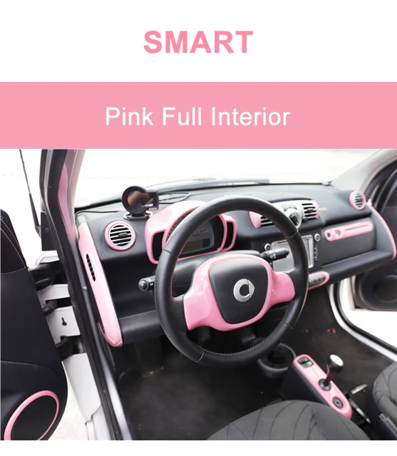 Pink Smart Car Interior