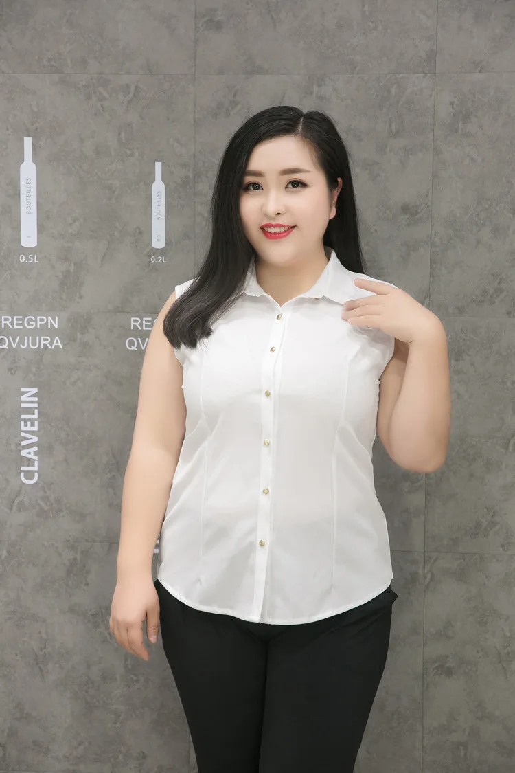 Chemisier de bureau pour femme,blanc,noir,rouge,9XL,8XL,7XL et 6XL- Bourgogne[C] Blanc ...