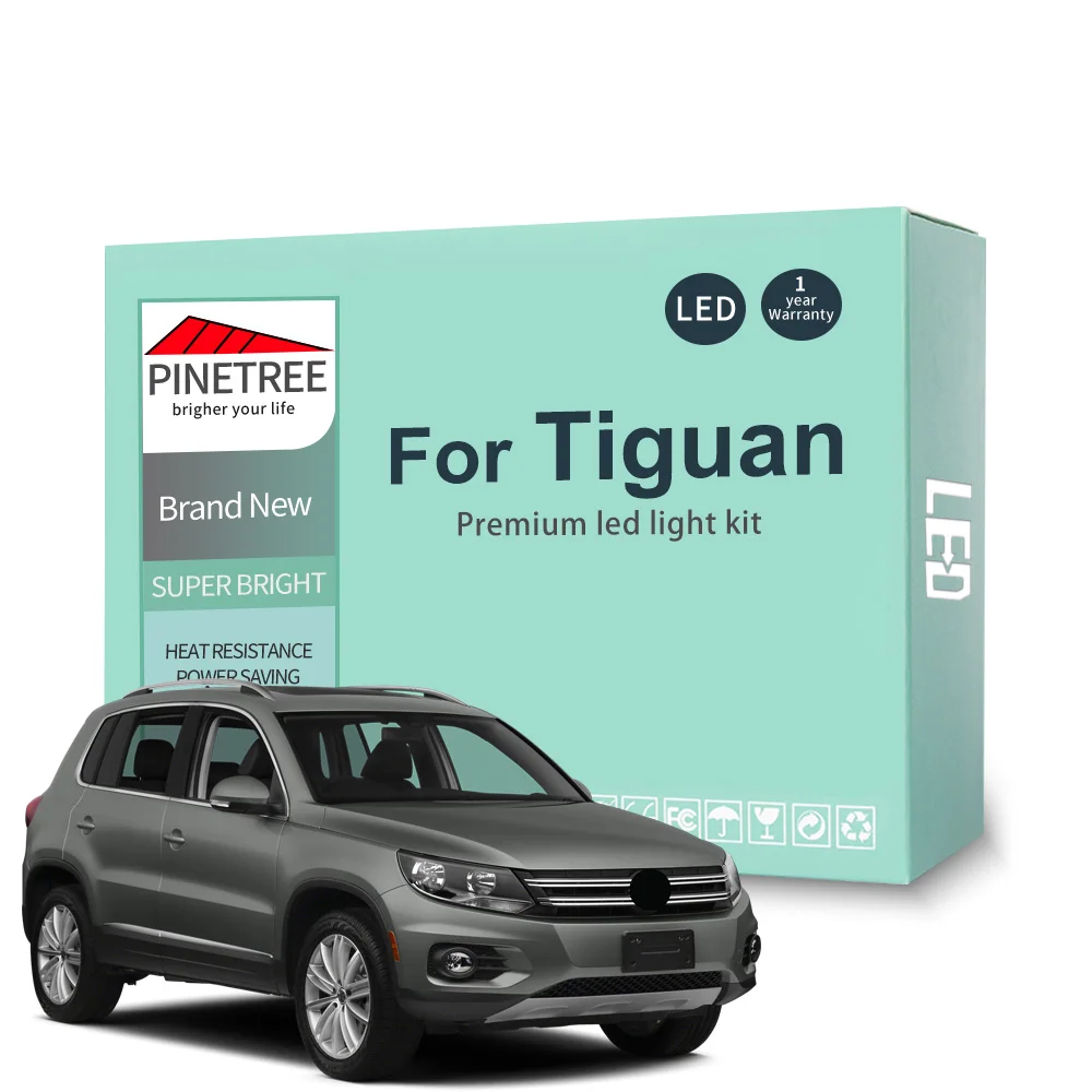 14pcs Led Interior Light Kit For VW Tiguan 5N 2009-2015 Dome Map ...