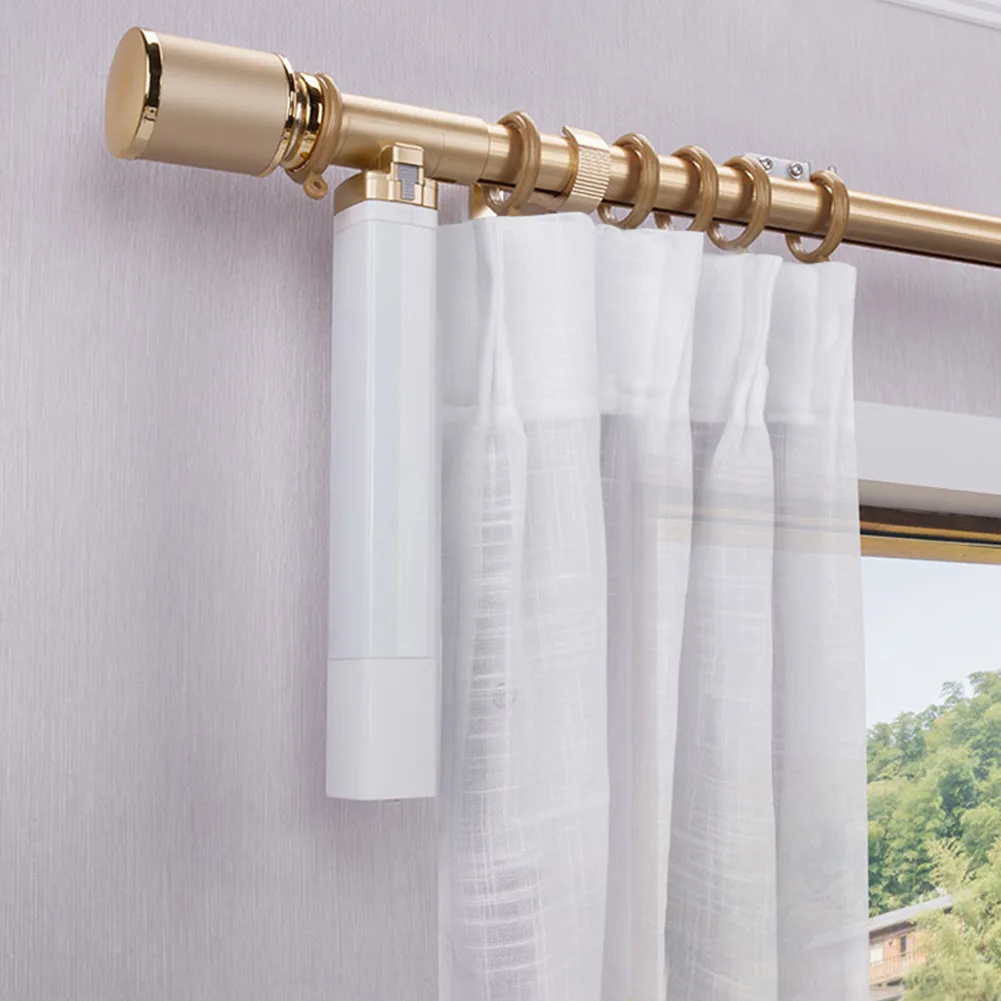 New-Smart-Control-Motorized-Curtain-Single-Track-Rod-for-Grommet-Top ...