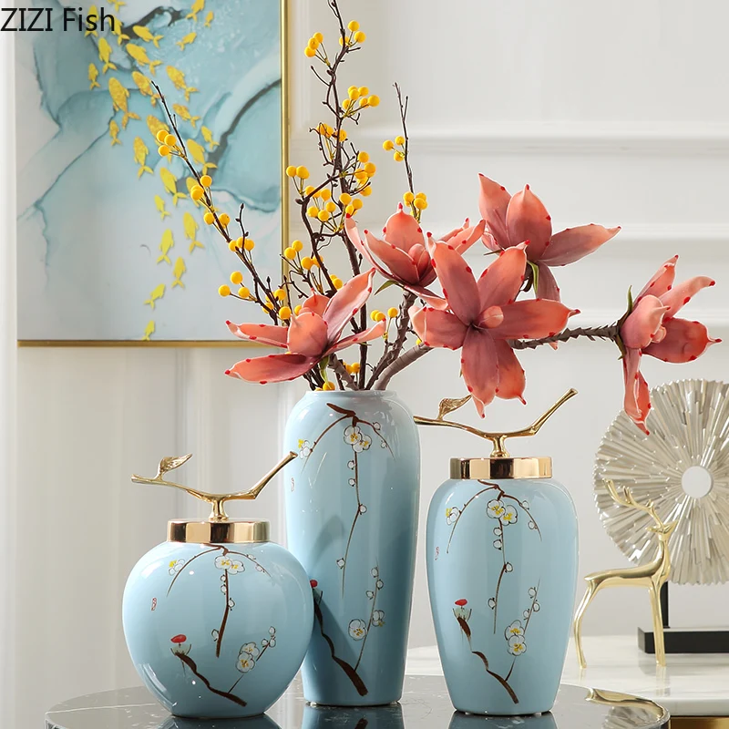Hand Painted Flower Vases