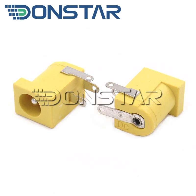 10PCS Yellow DC-005 DC005 5.5 x 2.1 mm DC Power Jack Socket Connector 5 ...