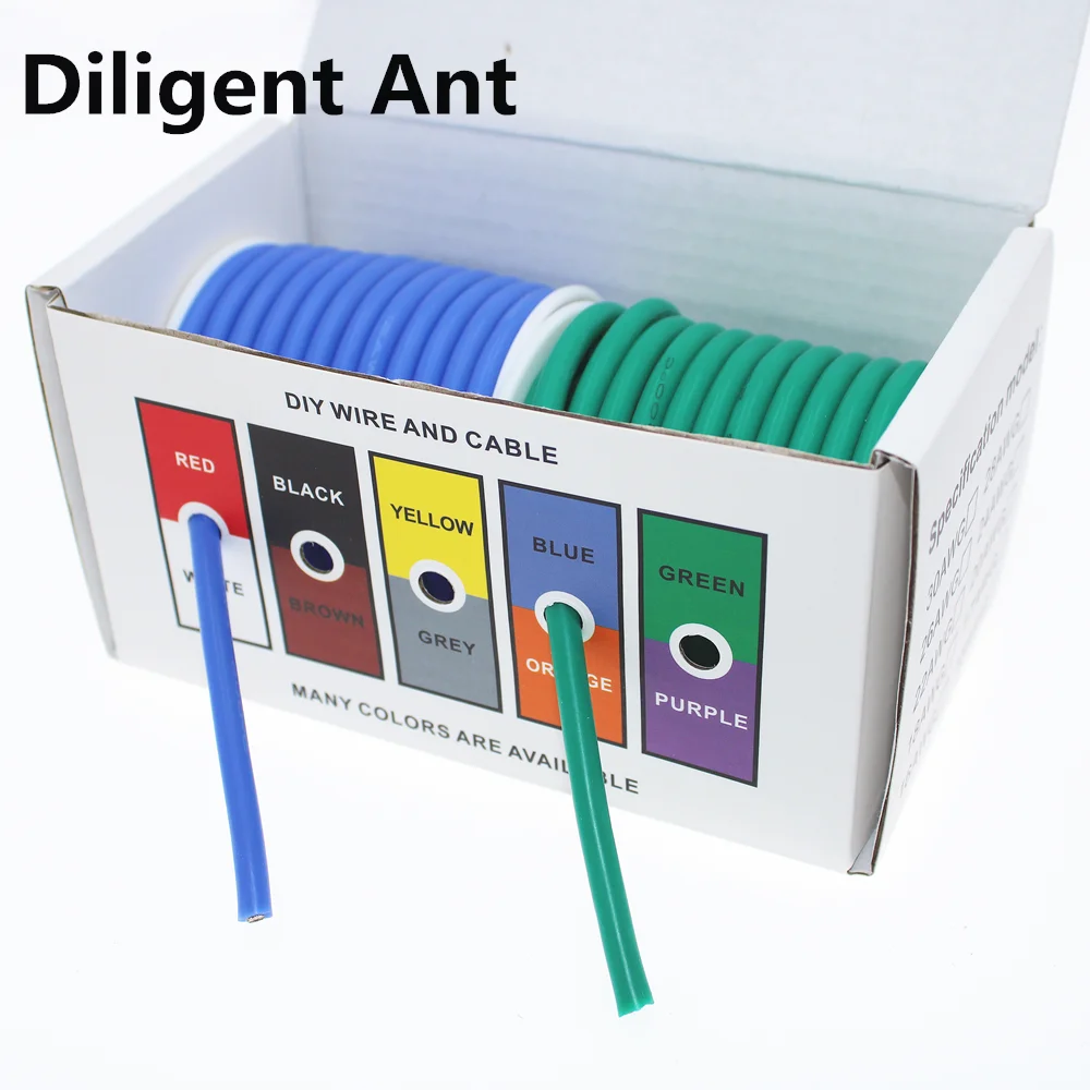 free shipping DIY color box storage1007 Wire 24awg 26 28 30 22AWG 18AWG ...