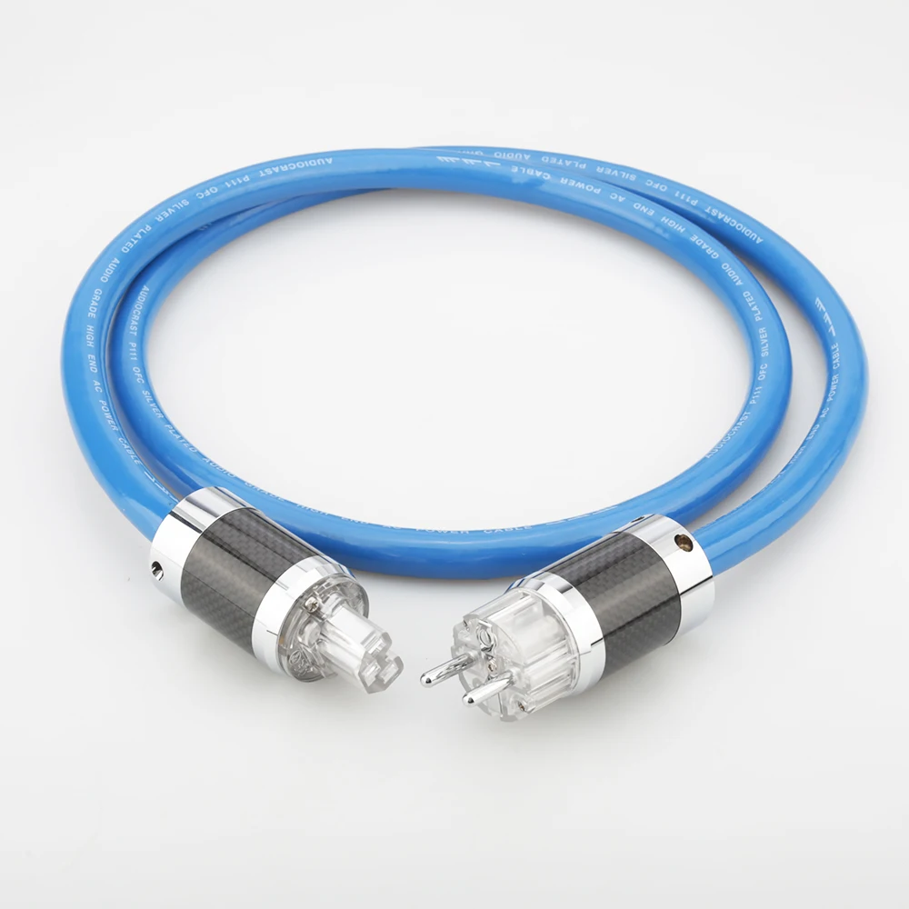 Audiocrast-P111-Silver-Plated-US-Mains-Power-Cable-HIFI-SChuko-Power ...