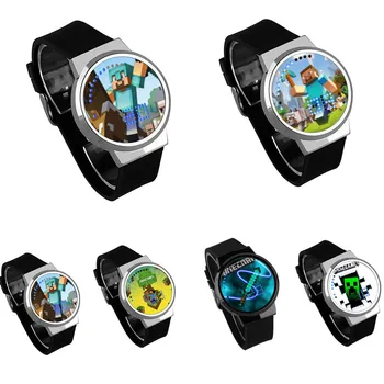 Minecraft Peripheral Watch Children’s LED Touch Screen Creative Watch ...