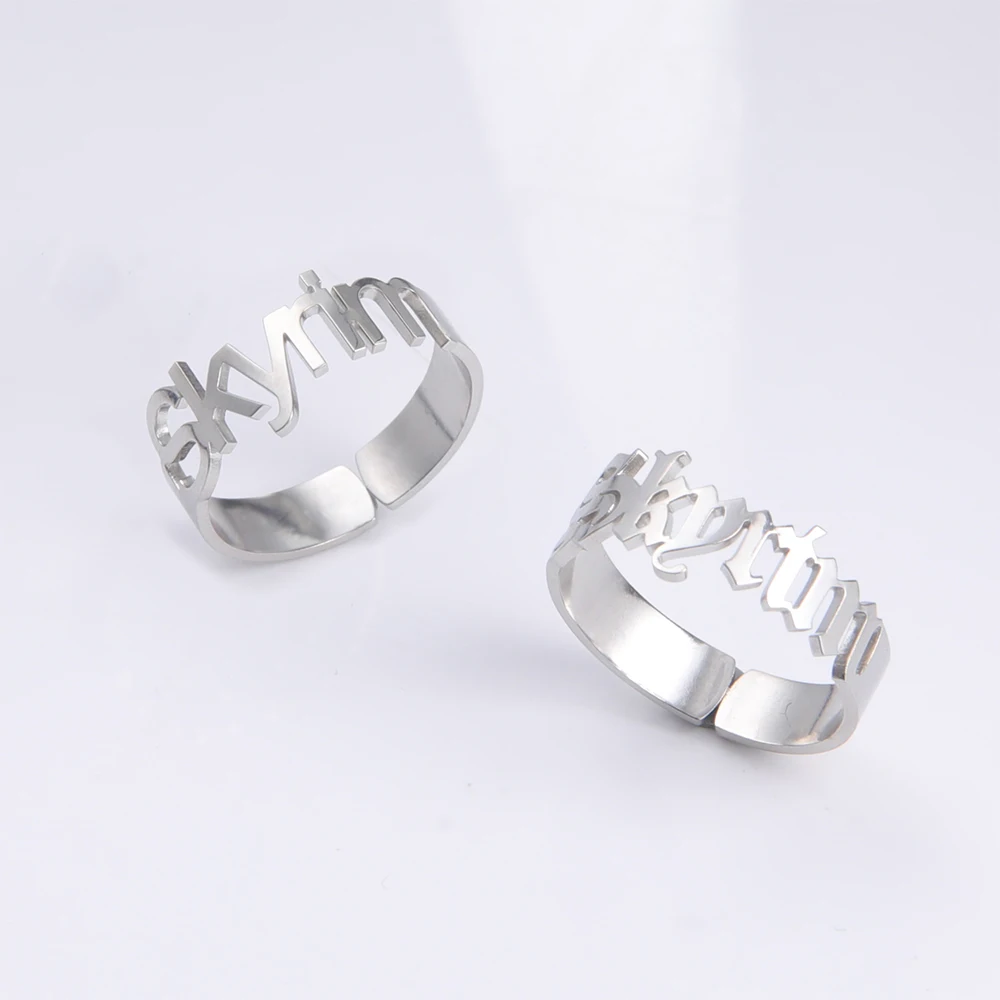 Stainless Steel Name Rings | Stainless Steel Jewelry | Personalized ...