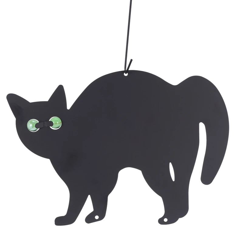 3pec Black Metal Scare Cats Pest Control Scarer Repeller Cat ...