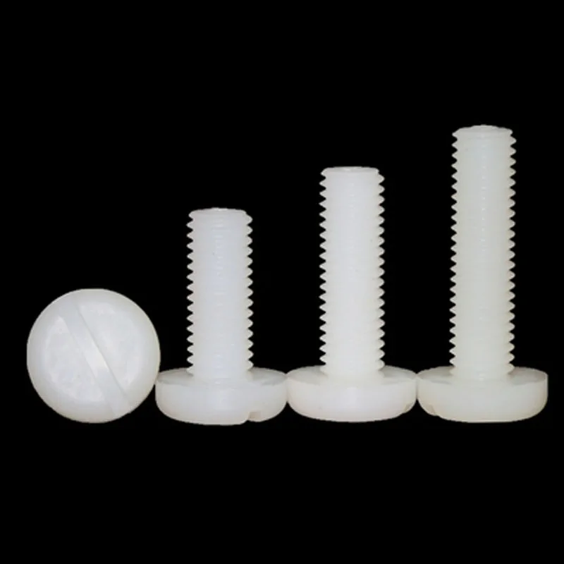M2-M3-Slotted-Screw-Round-head-Nylon-insulation-Bolts-Plastic-Slot ...