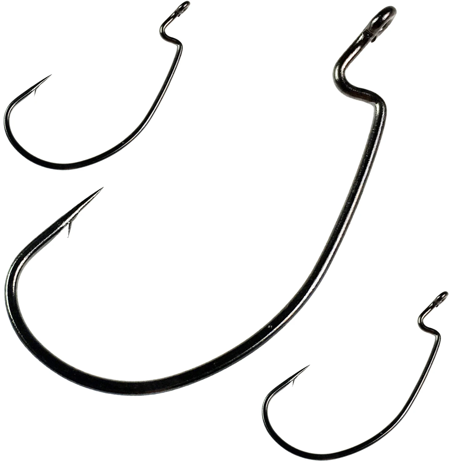 10pcs-Carbon-Steel-Fishing-Hook-Wide-Crank-Offset-Fishhook-For-Soft ...