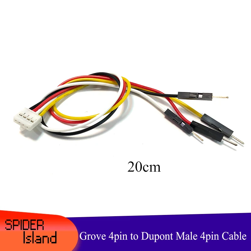 Jst Terminal Cbale Wire Grove To 4pin Dupont Connector Male 20 Cm Cable ...