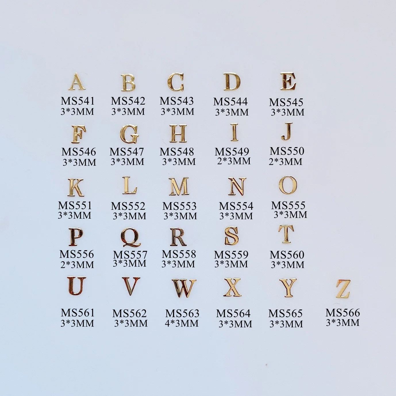 Approx-100pcs-bag-Gold-Metal-Alphabet-Letters-Design-non-adhesive-Soft ...