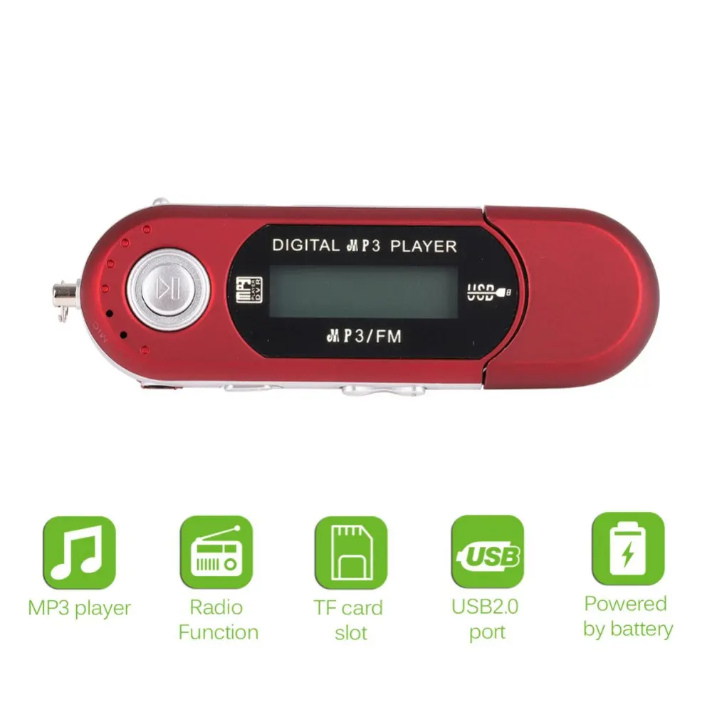 USB MP3 Player 3,5 MM FM Radio Audio USB Stick Player Module Flash ...