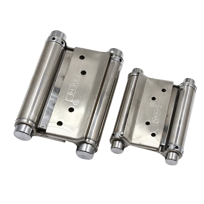 Double-Open-Door-Hinge-Stainless-Steel-Spring-Auto-Closing-Fold-Hinges ...