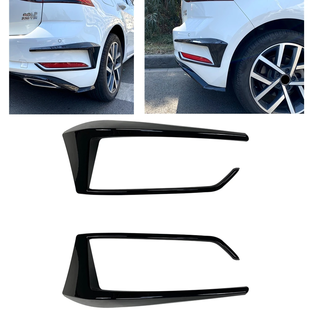 For-Volkswagen-Golf-VW-Golf7-5-2016-2019-Black-Rear-Bumper-Light-Cover ...