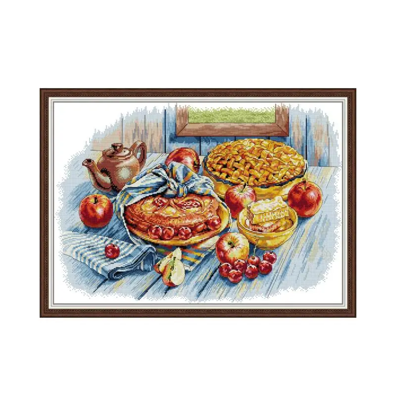 Apple Pie Cross Stitch Pattern