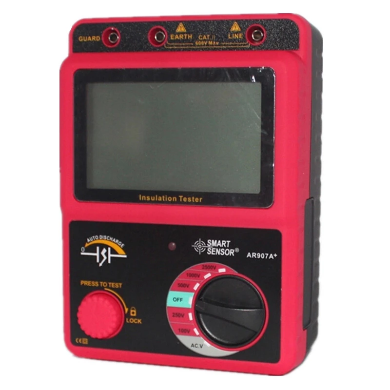 WEI-LUONG Smart Sensor AR907A 100-2500V Insulation Resistance Tester ...