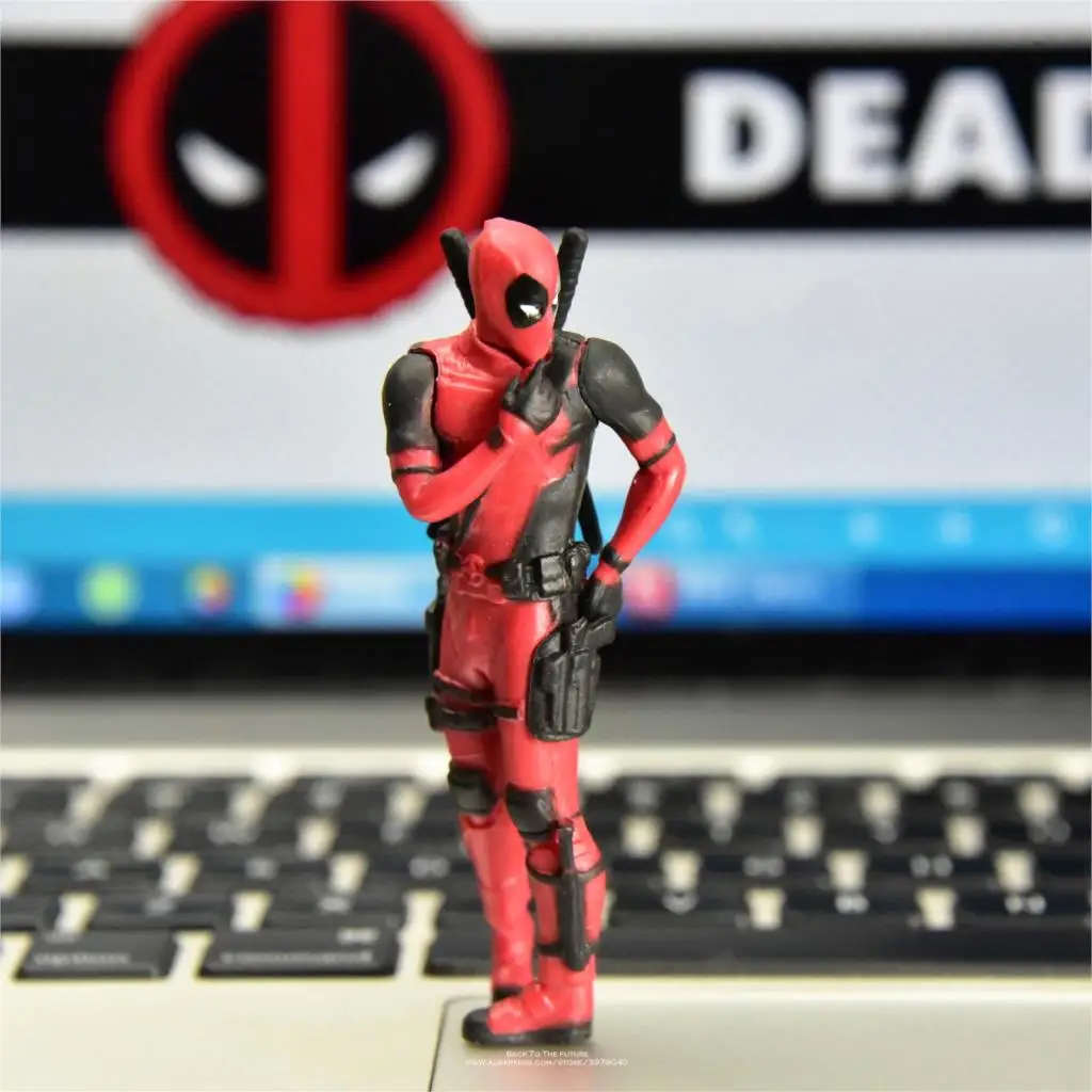 Disney Marvel X-Men 8cm Deadpool 2 Action Figure Posture Anime ...