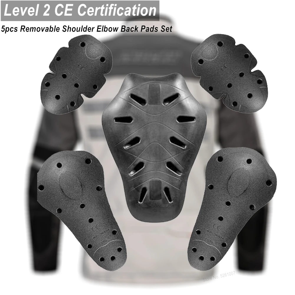 Level 2 CE Certification 5pcs Removable Motorcycle Riding Shoulder ...