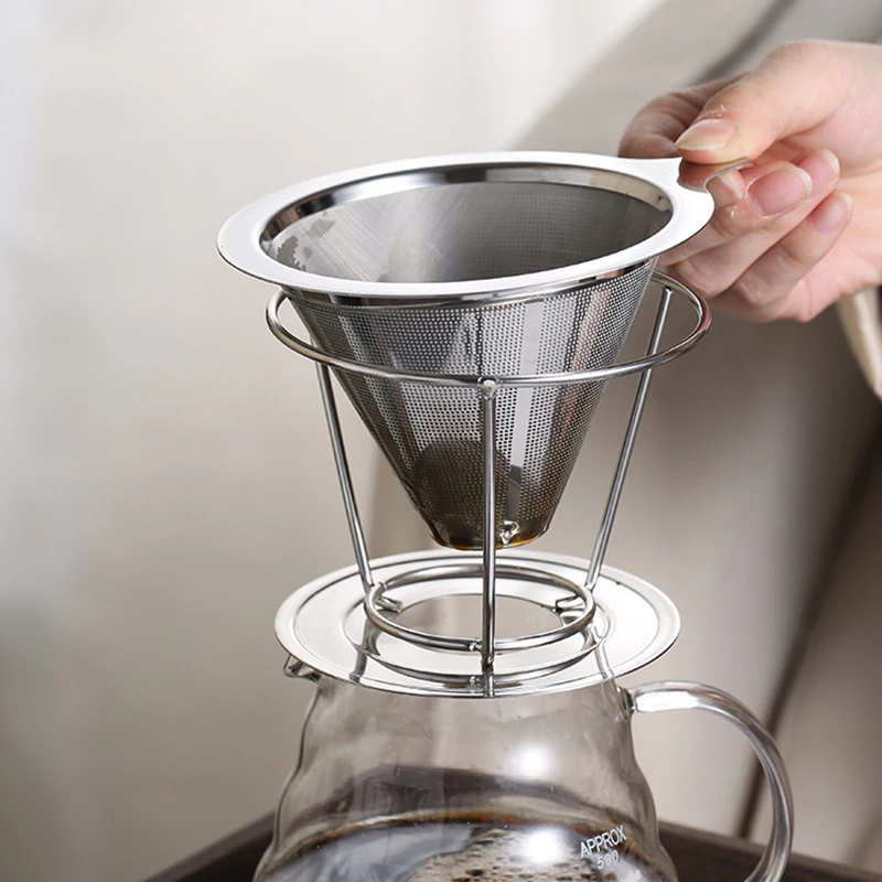 Café Filtres,Porte-filtre à café en maille 800, en acier inoxydable 304 ...