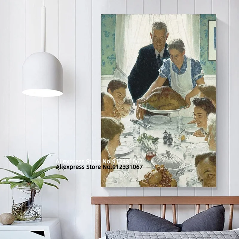 Freedom From Want Painting