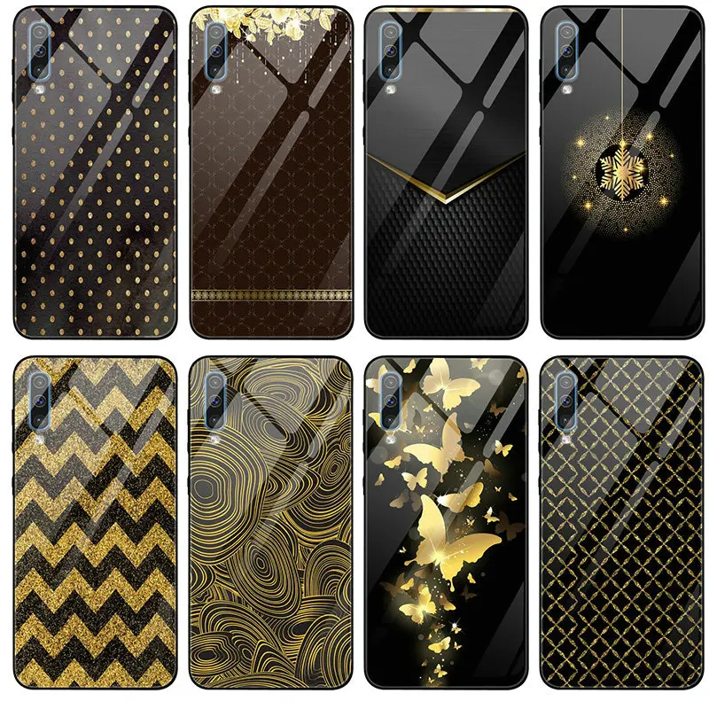 Capa para celular samsung galaxy, tela de vidro temperado preta e ...