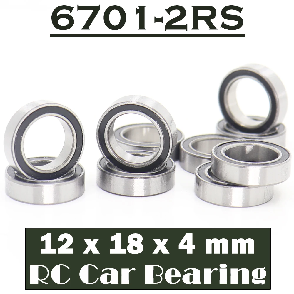 6701RS-12-18-4mm-10-PCS-Bearing-ABEC-7-61701-6701-63701-Chrome-Steel ...