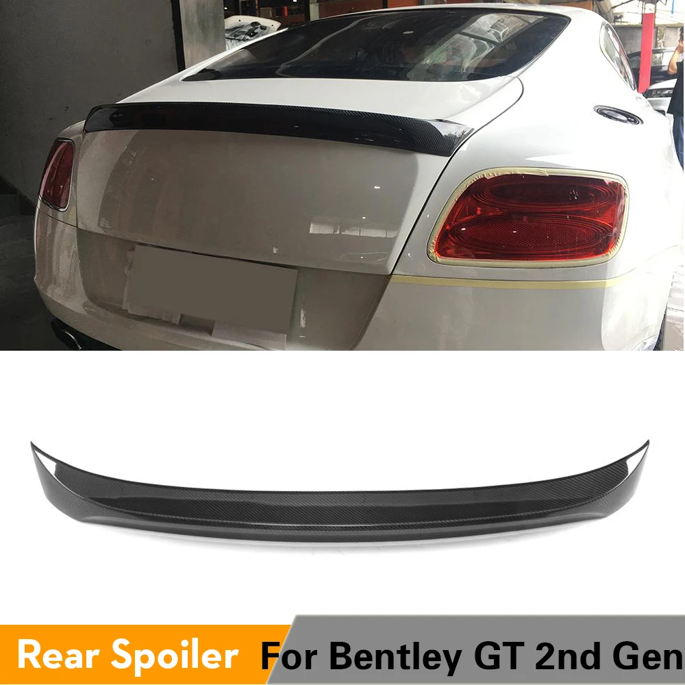 Carbon Fiber Rear Trunk Boot Lip Spoiler Wing Case For Bentley ...
