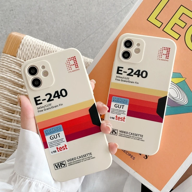 Retro Vhs Video Tape Label Phone Case For Iphone 12 13 Mini 11 Pro Max ...