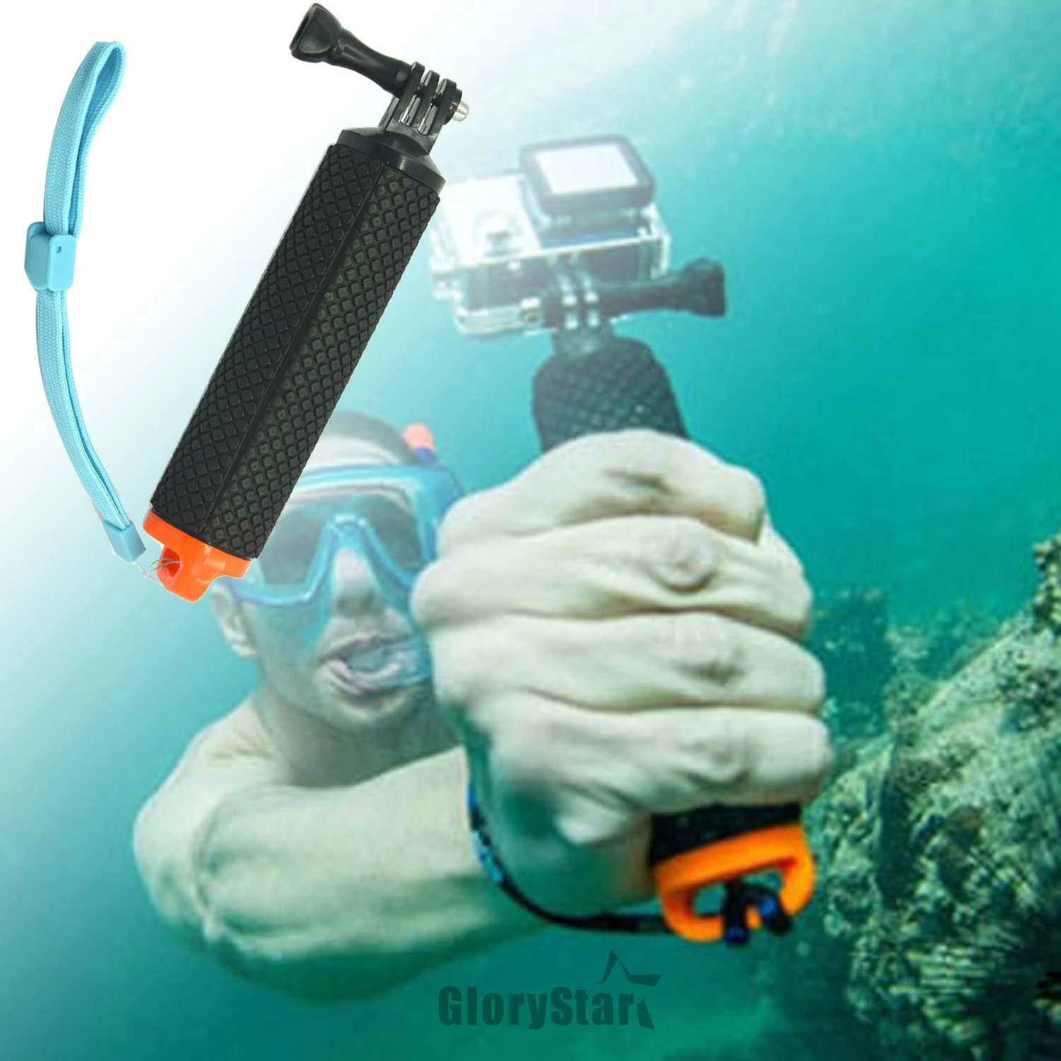 Float Hand Grip Tripod Buoyancy Rod Pole Stick Monopod For Gopro Go Pro ...
