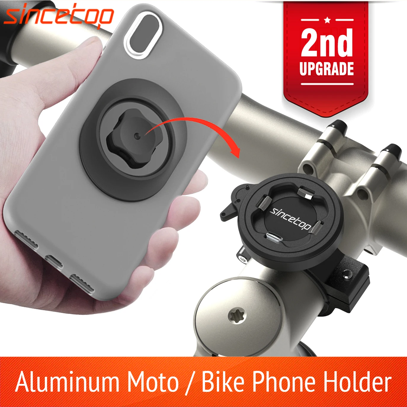 Universal Mountain Bike Handlebar Stem Phone Holder Aluminum Bicycle ...
