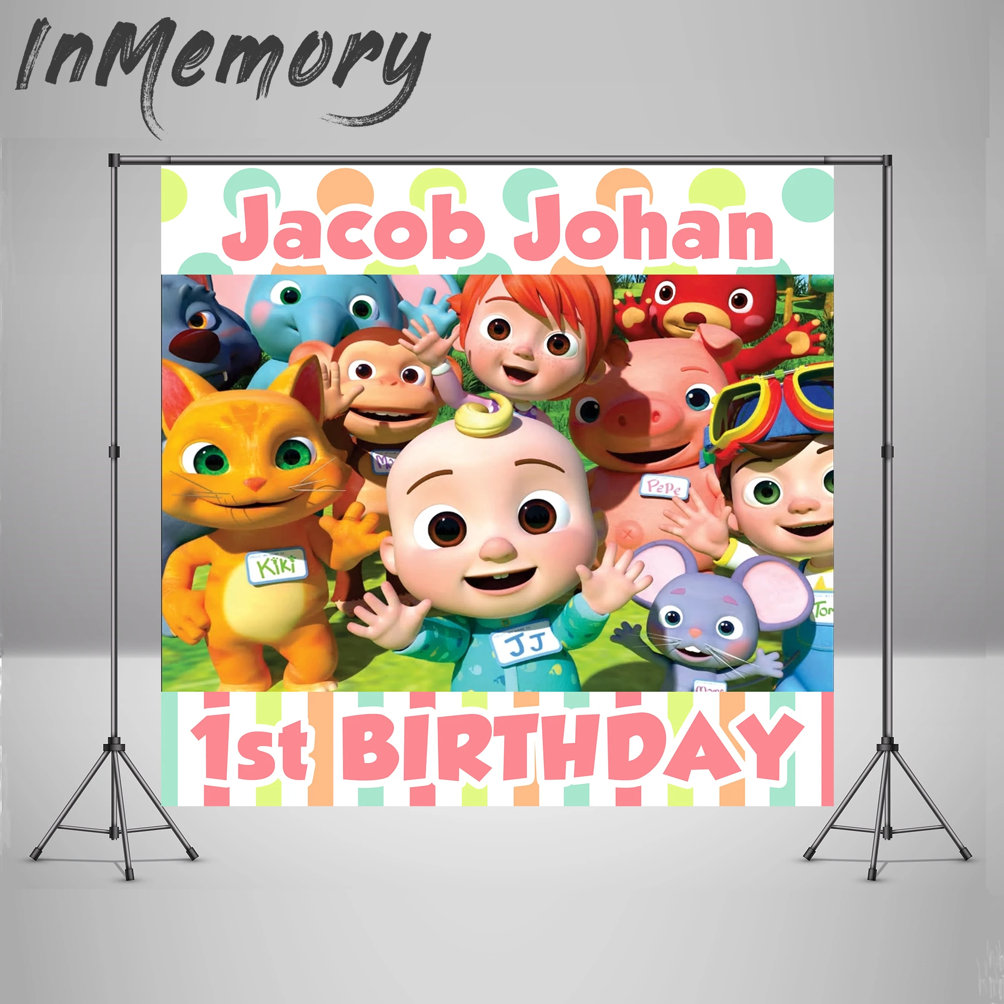 Party Supplies Paper & Party Supplies PRINTED cocomelon bus Birthday ...