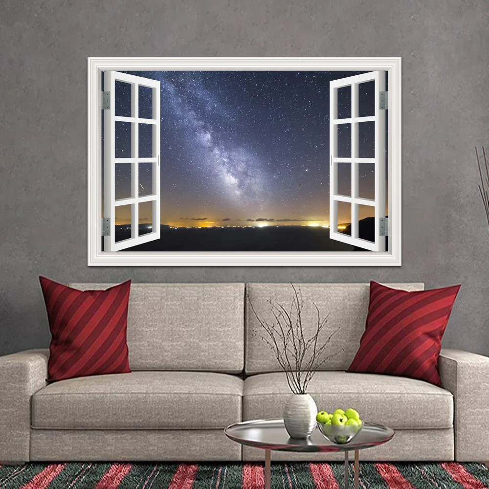 Open Window At Night Wallpaper