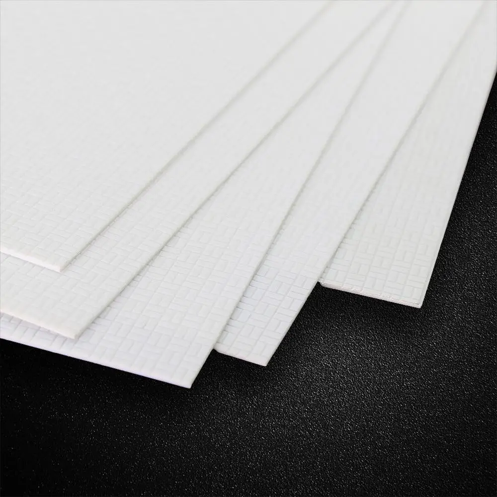 Abs51 4pcs Abs Styrene Plasticard Wall Floor Brick Sheet 215mm X 300mm ...
