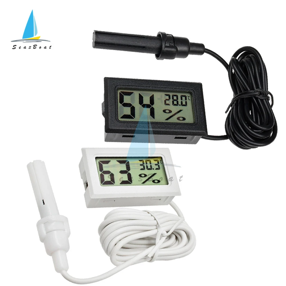Mini Digital Lcd Thermometer Temperature With Probe Sensor Tester For ...