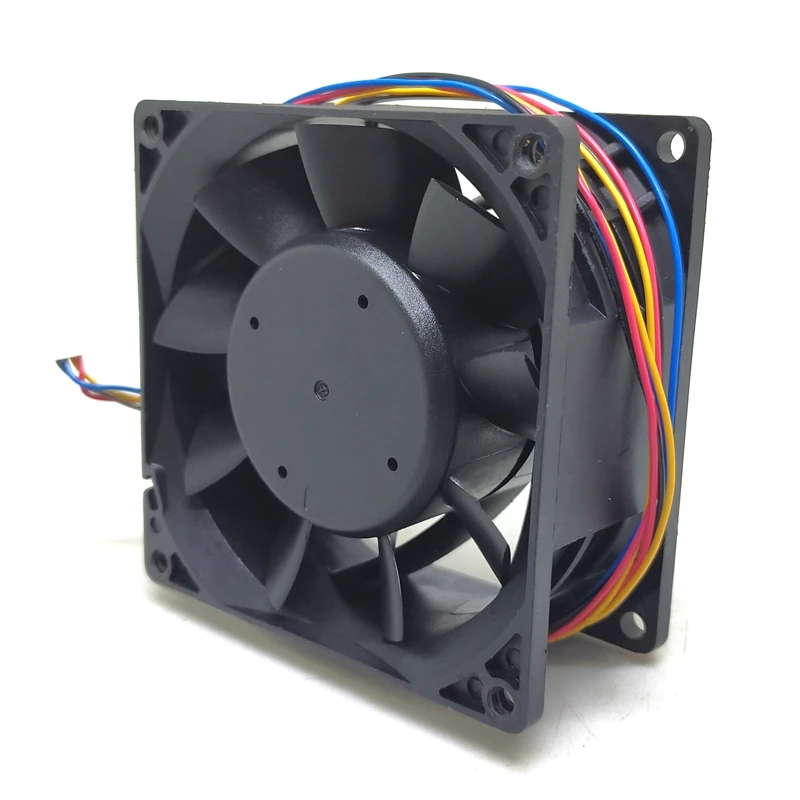 48V cooling fan 8cm For Delta 8038 pfb0848uhe 48V 0.65a double ball 4-wire PWM high wind 8cm ...