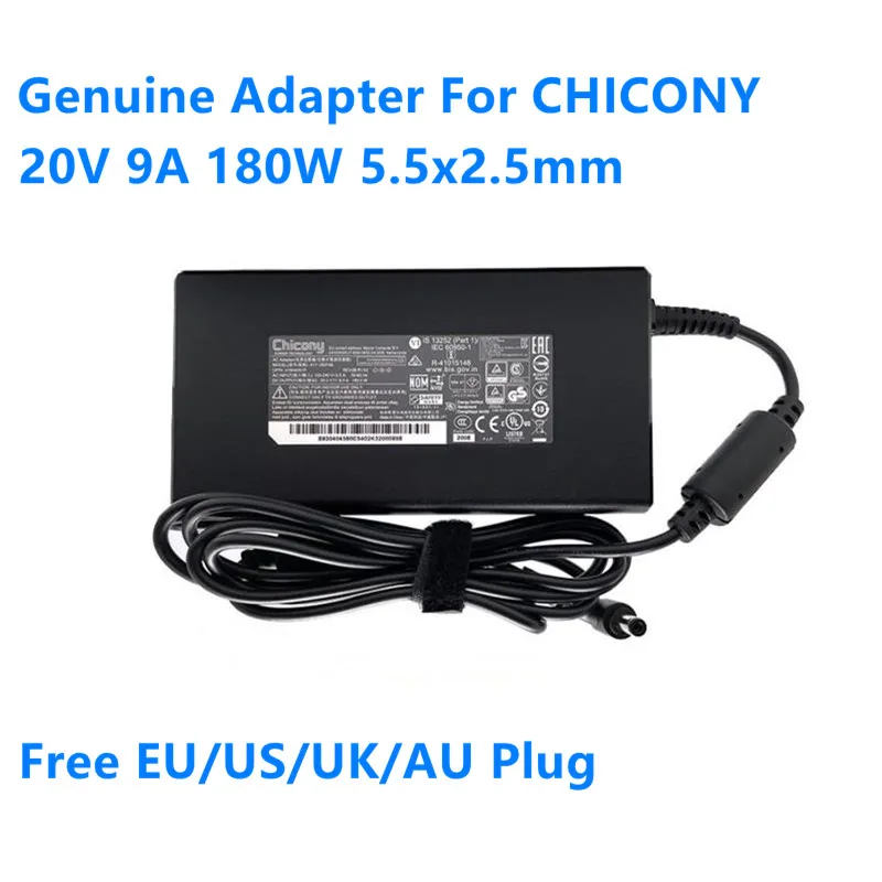 Genuine Chicony 20V 9A 180W A17-180P4B A180A051P AC Adapter For MSI ...