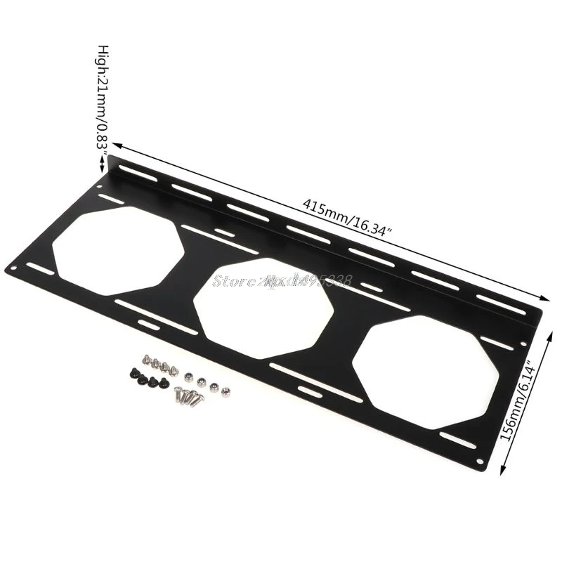 Fan Bracket 240 Radiator Mounting Bracket Water Cooler for 12/14CM Fan ...