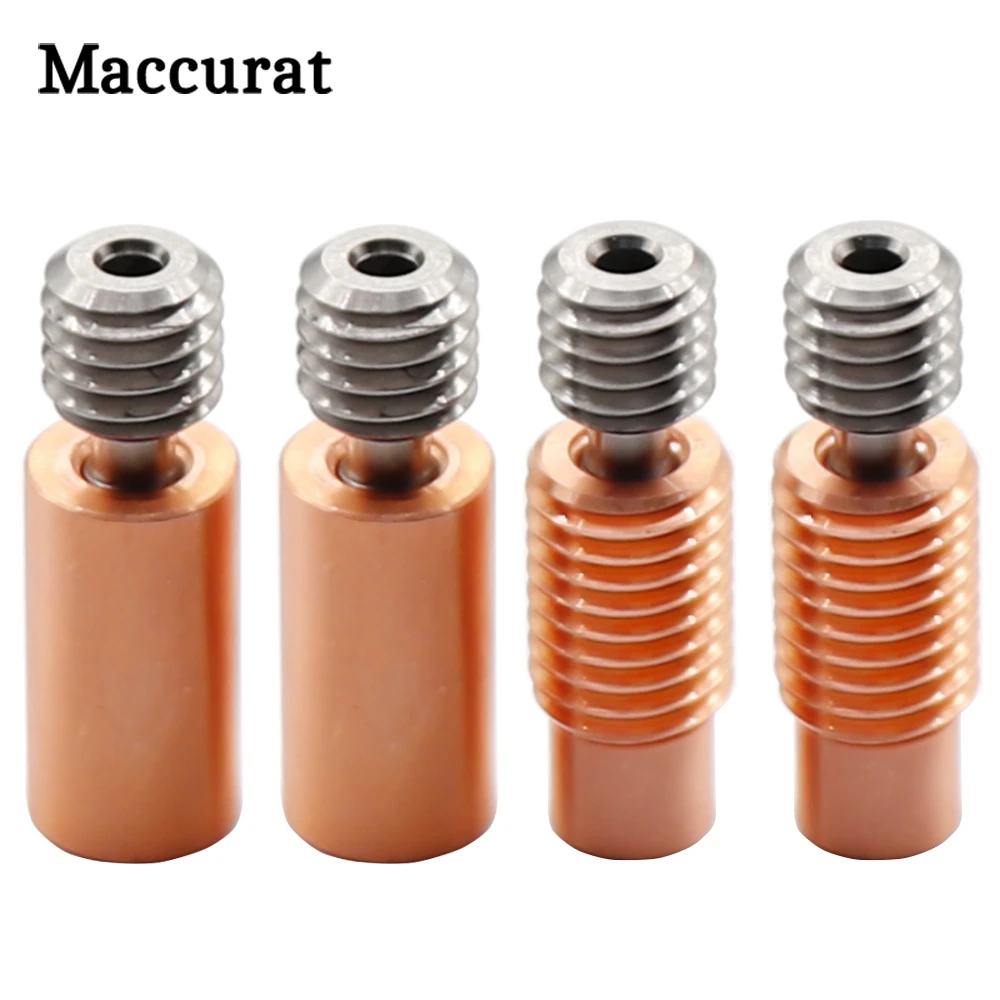 V6 Throat Titanium Alloy Metal Heatbreak For E3d V6 Brass Copper Hotend ...