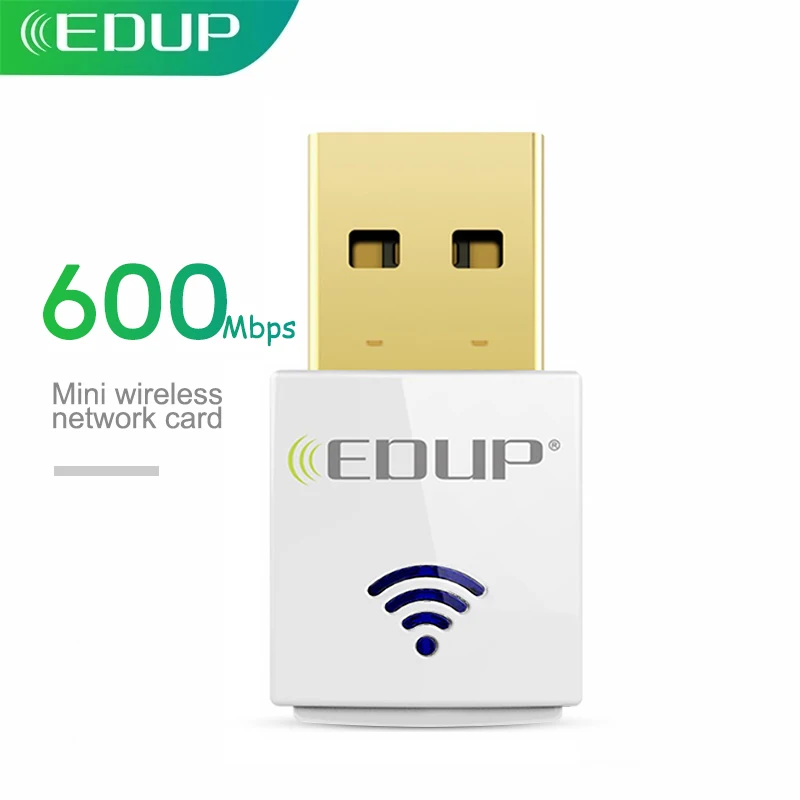 EDUP 600Mbps Dual Band Mini USB WiFi Adapter 802.11ac 5Ghz Wireless USB WiFi Dongle Receiver ...