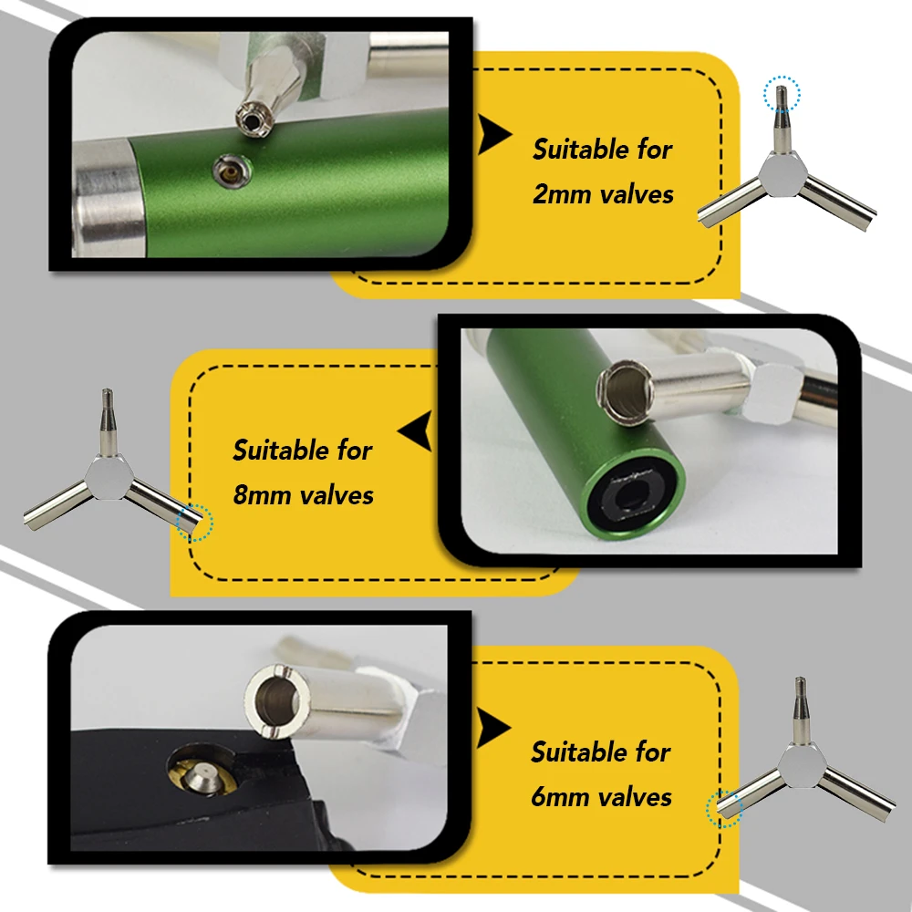 Multifunctional Cycling Air Valve Key Tool Stainless Steel KSC / WA ...