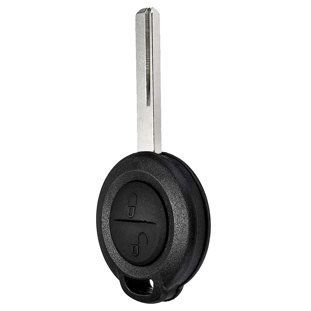 2 Buttons Black Uncut Blade Remote Key Fob Case For Peugeot 406 3062 ...