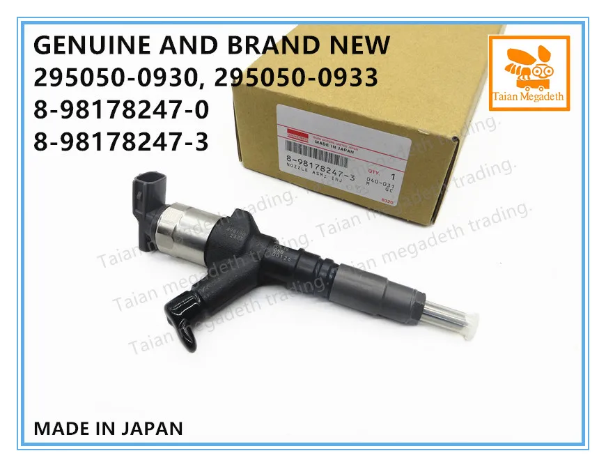 Inyector de combustible COMMON RAIL 295050-0930, 295050-0933, 8 ...