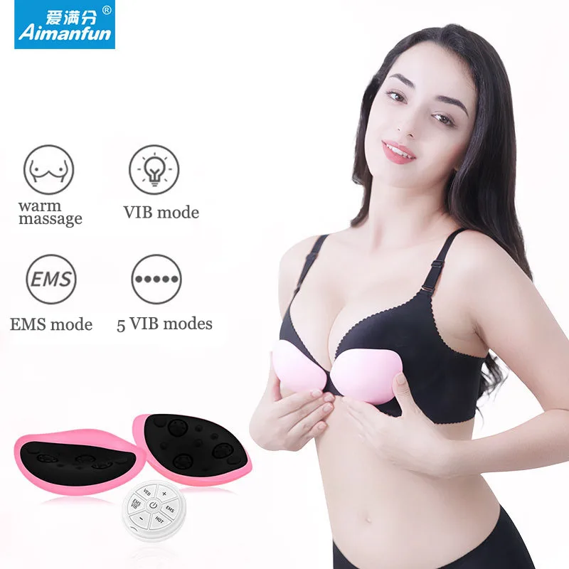 Electric Breast Enlargement Massager Graphene Warm Massage Ems