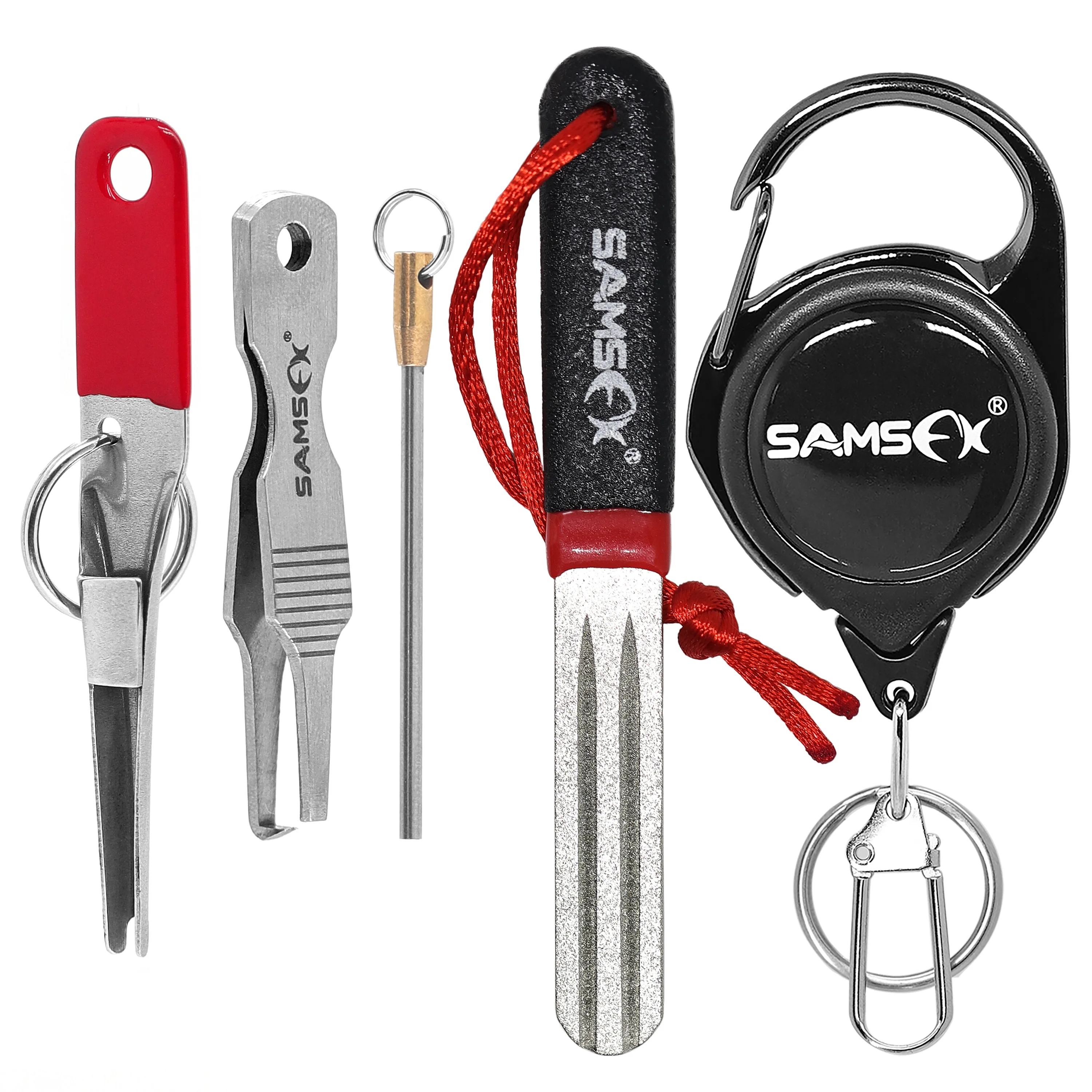 Samsfx Fishing Quick Knot Tying Tool, Hook Sharpener, Split Rings ...