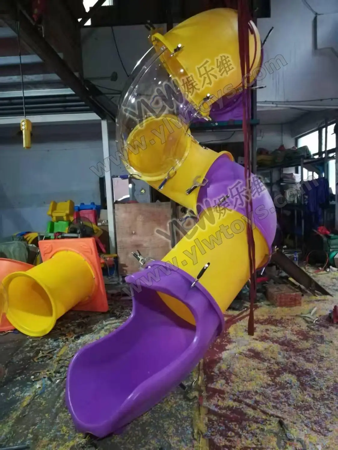 Outdoor/indoor Playground Accessories Spiral Plastic Tube Slide ...