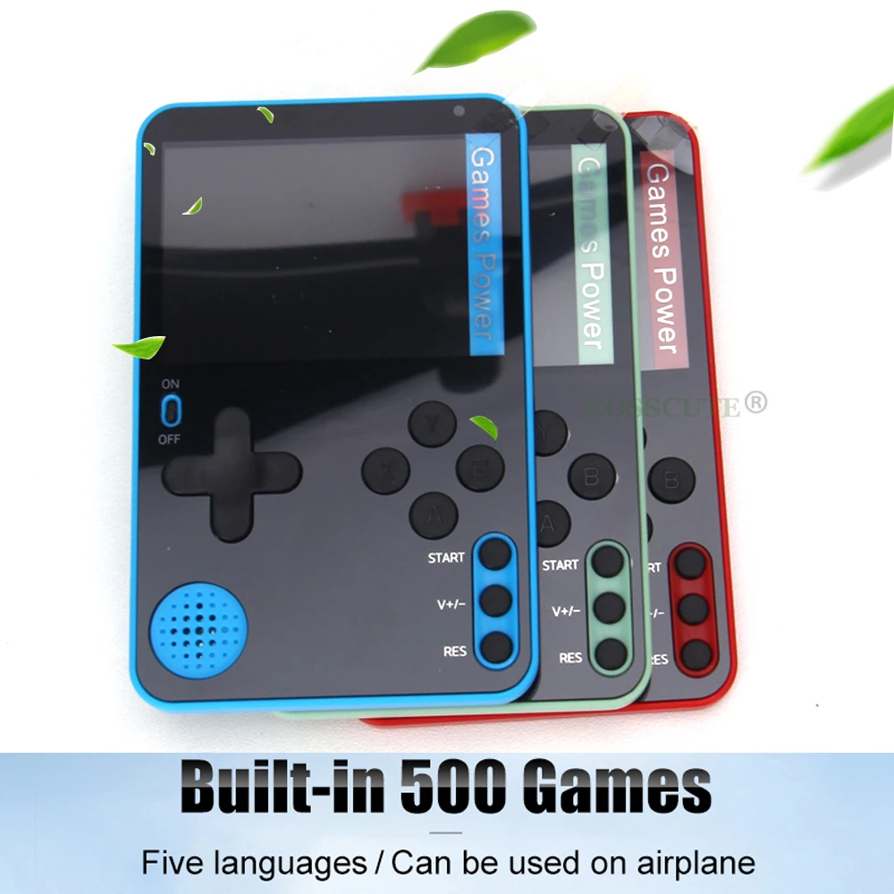 500 Games Mini Ultra Thin Handheld Video Game Console Portable Handheld ...