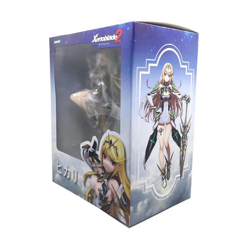 27cm Anime Xenoblade 2 Homura Hikari PVC Action Figure Chronicles Game ...