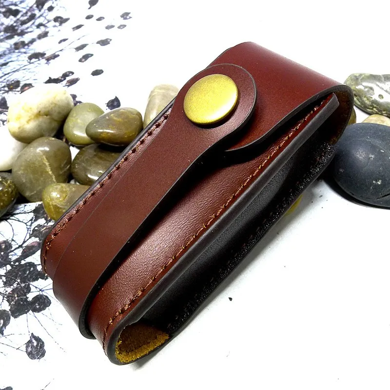 blongk House Key Bag Leather Large Capacity Key Case Drawstring Keys ...